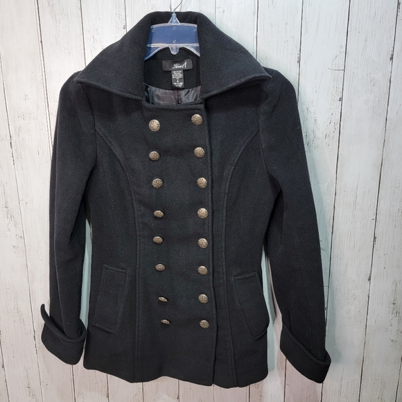 Tea/F | Jackets & Coats | Vintage Teaf Womens Double Breasted Cotton ...